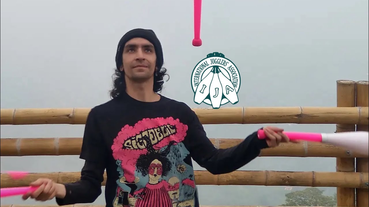 Club Juggling by Juan Pablo of Colombia | IJA Tricks of the Month: · IJA